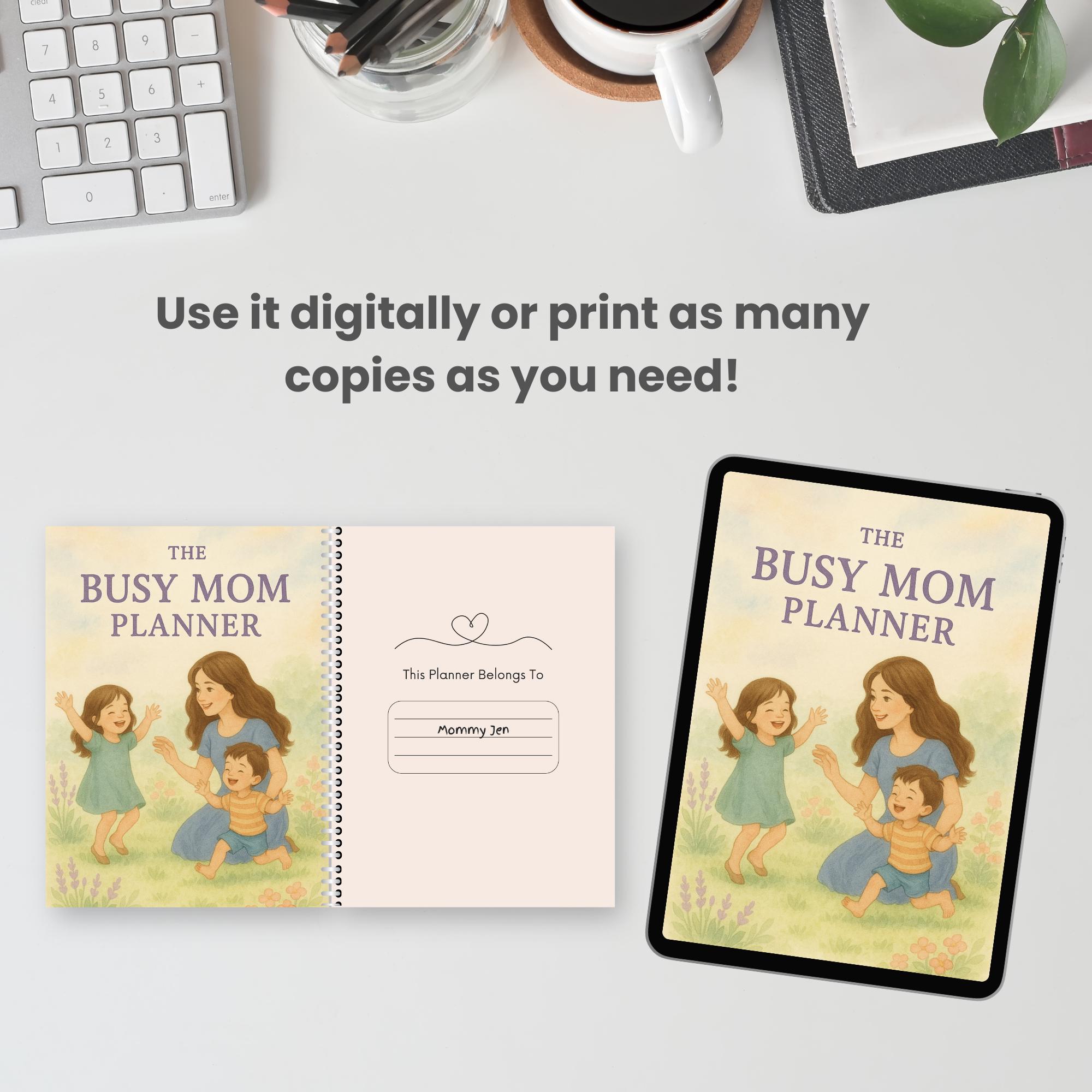 Mom Life Digital Planner With PLR Resell Right, Busy Mom, Pregnancy ...