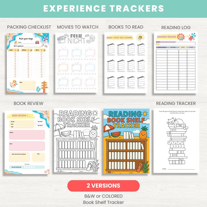Printable Kids Summer Planner 2025 Bundle, Summer Activities, Chore ...