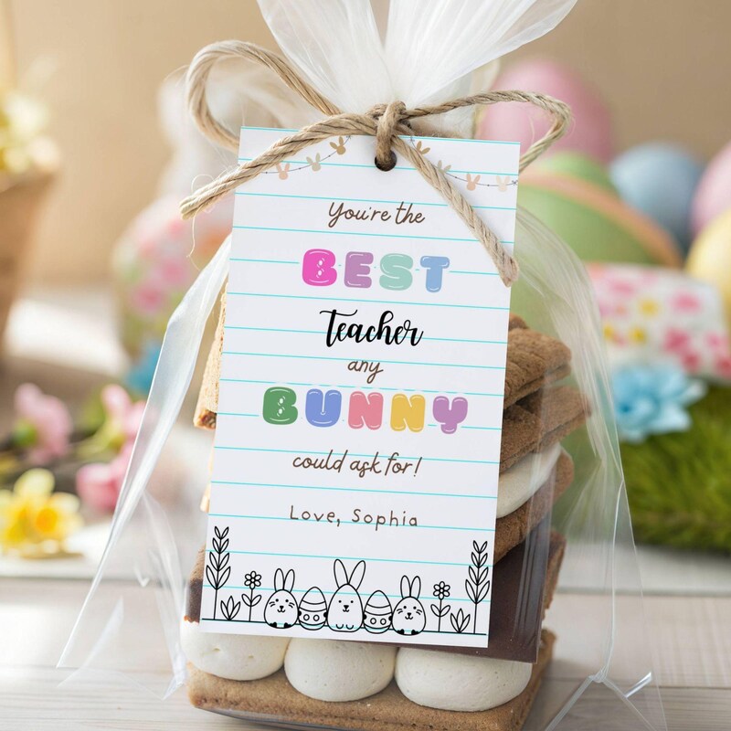 Easter Tags for Teachers - Etsy