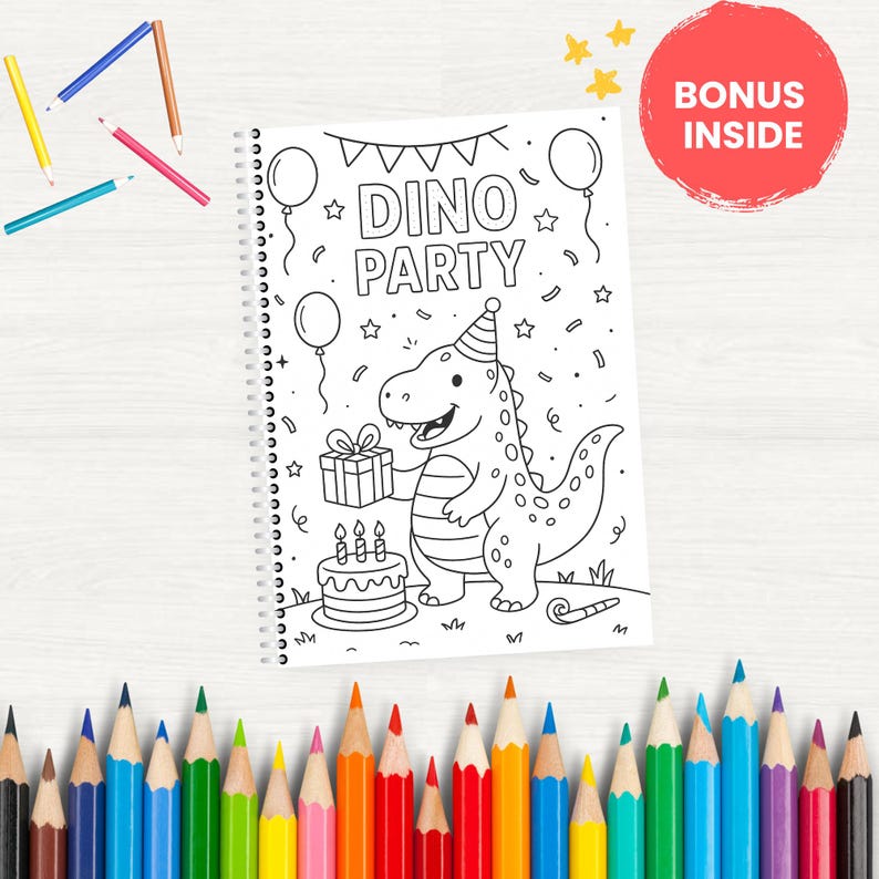 Editable Dinosaur Birthday Coloring Placemat, Printable Birthday Party ...