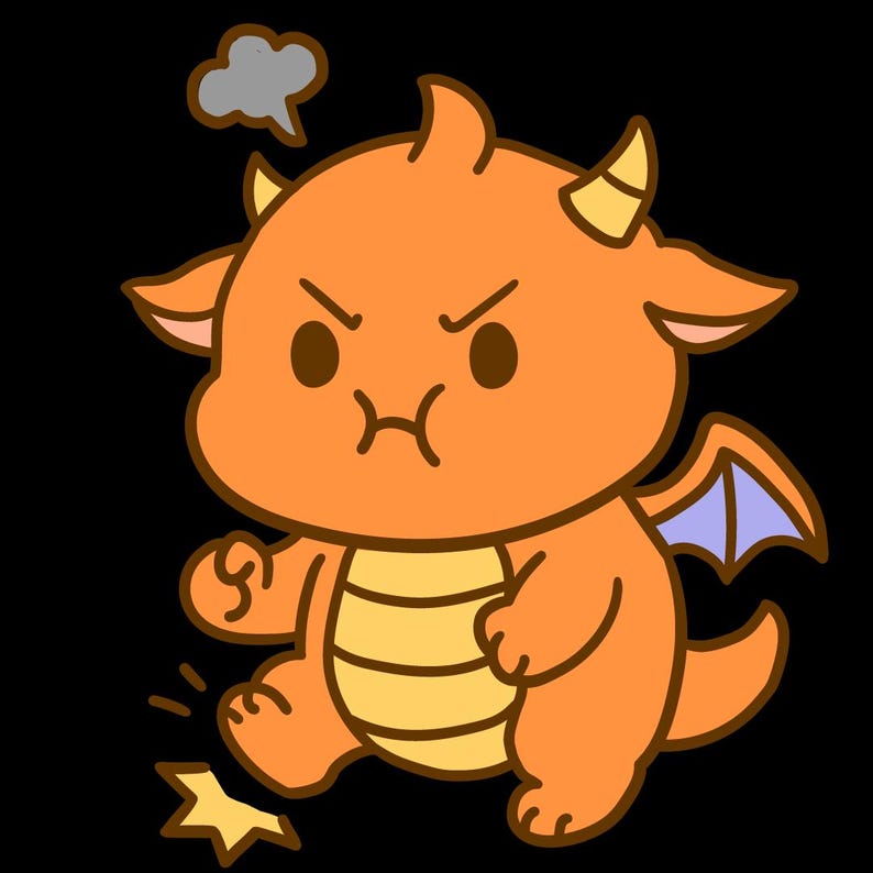 Twitch & Discord Emotes Pack - 8 Cute Dragon Emotes - Drakoo and ...