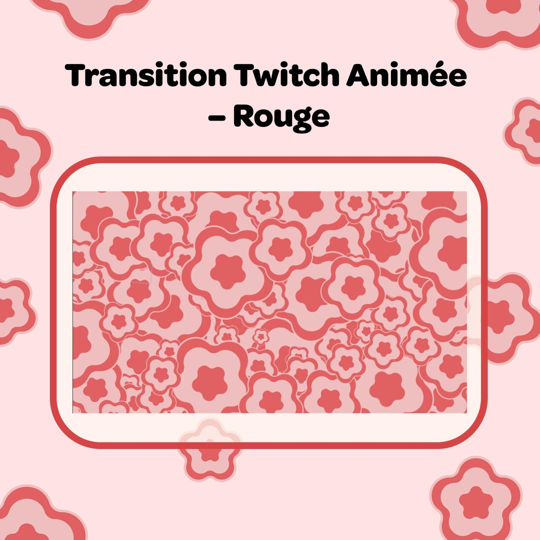Animated Twitch Transition – Red – Smooth Animation for Obs/streamlabs ...