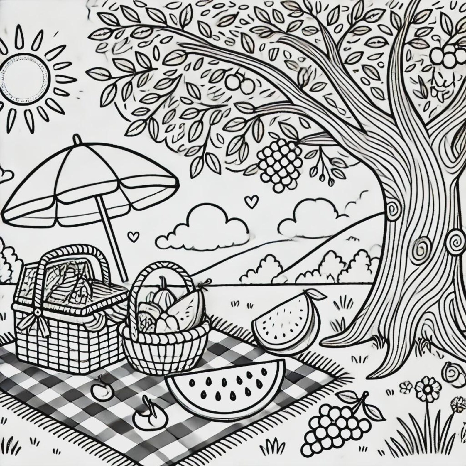 Exciting Summer Coloring Pages Pack: 16 Printable A4 Sheets | Vacation ...