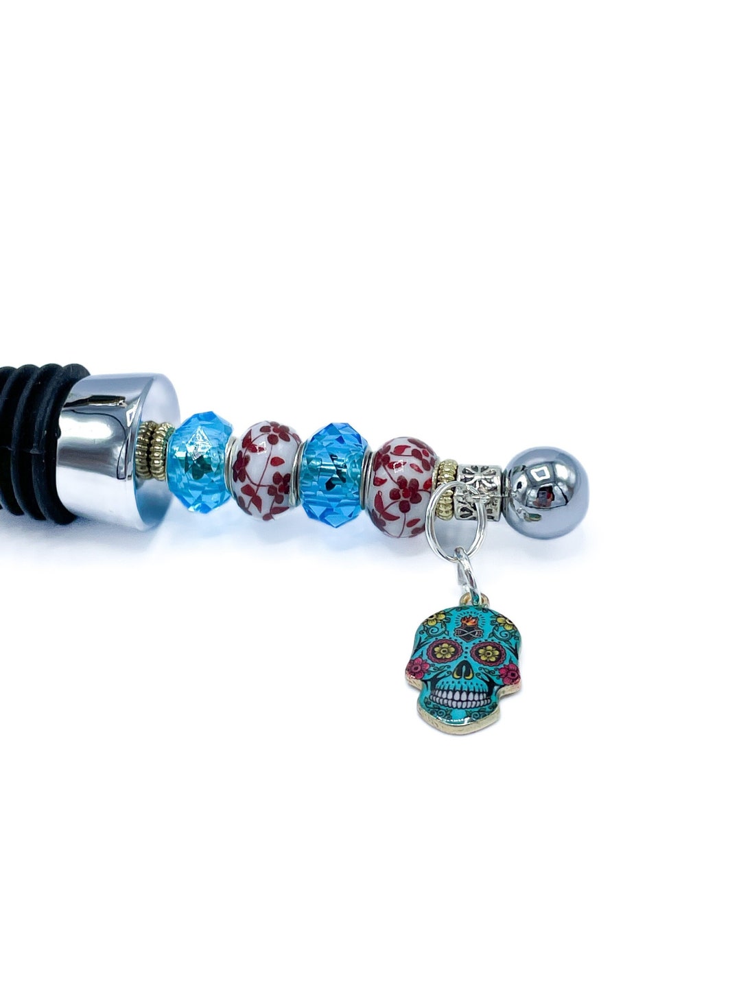 Dia De Los Muertos Wine Stopper / Day of the Dead Gift / Sugar Skull - Etsy