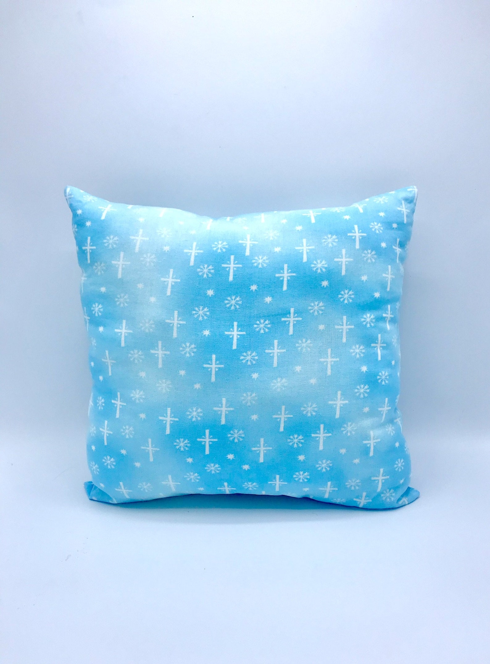 Christmas Cross Pillow / Religious Christmas Decor / - Etsy