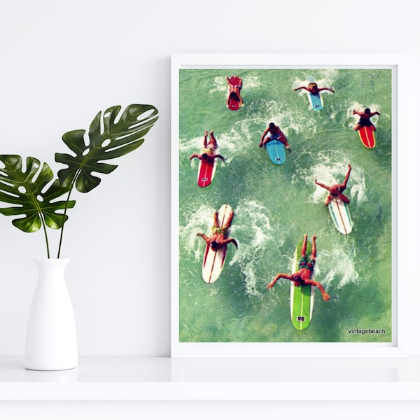 Vintage Surf Print - Etsy