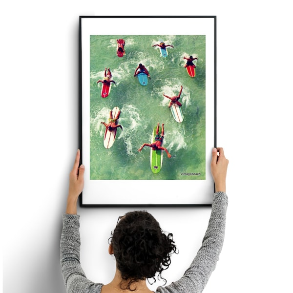 Vintage Surf Posters and Prints - Etsy