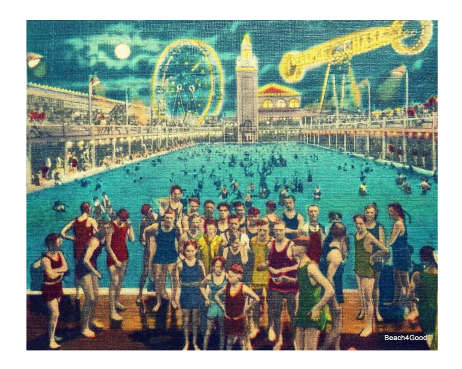 Vintage Palm Springs Pool Art Print, Mid-century Modern Decor - Etsy