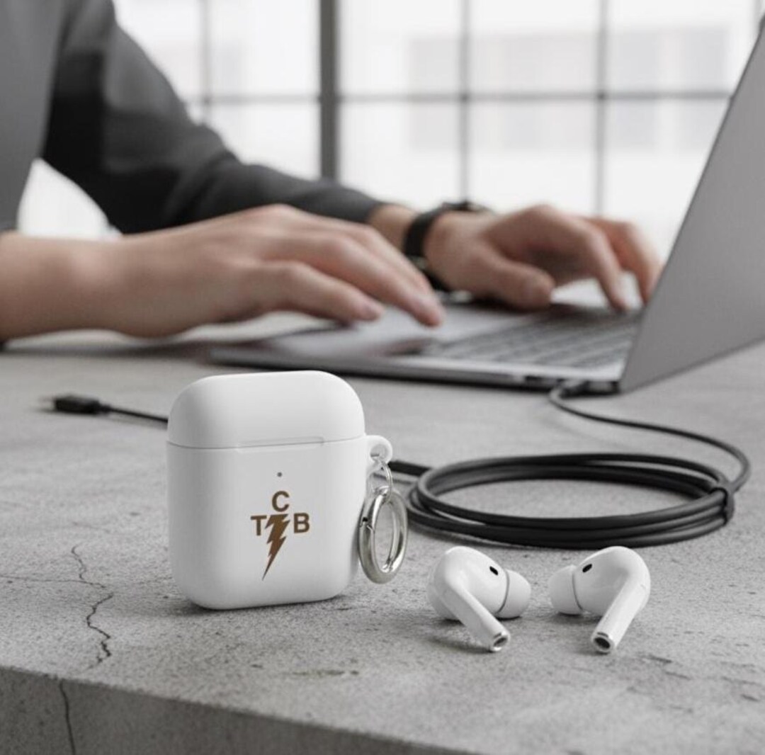 Elvis Presley TCB Airpods Case, Lightning Bolt Logo, Retro Earbuds ...