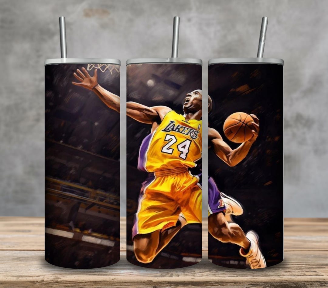 Kobe Bryant 20oz Skinny Tumbler Sublimation Wrap |kobe Bryant PNG ...