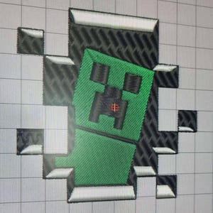 Minecraft Creeper Embroidery - Etsy