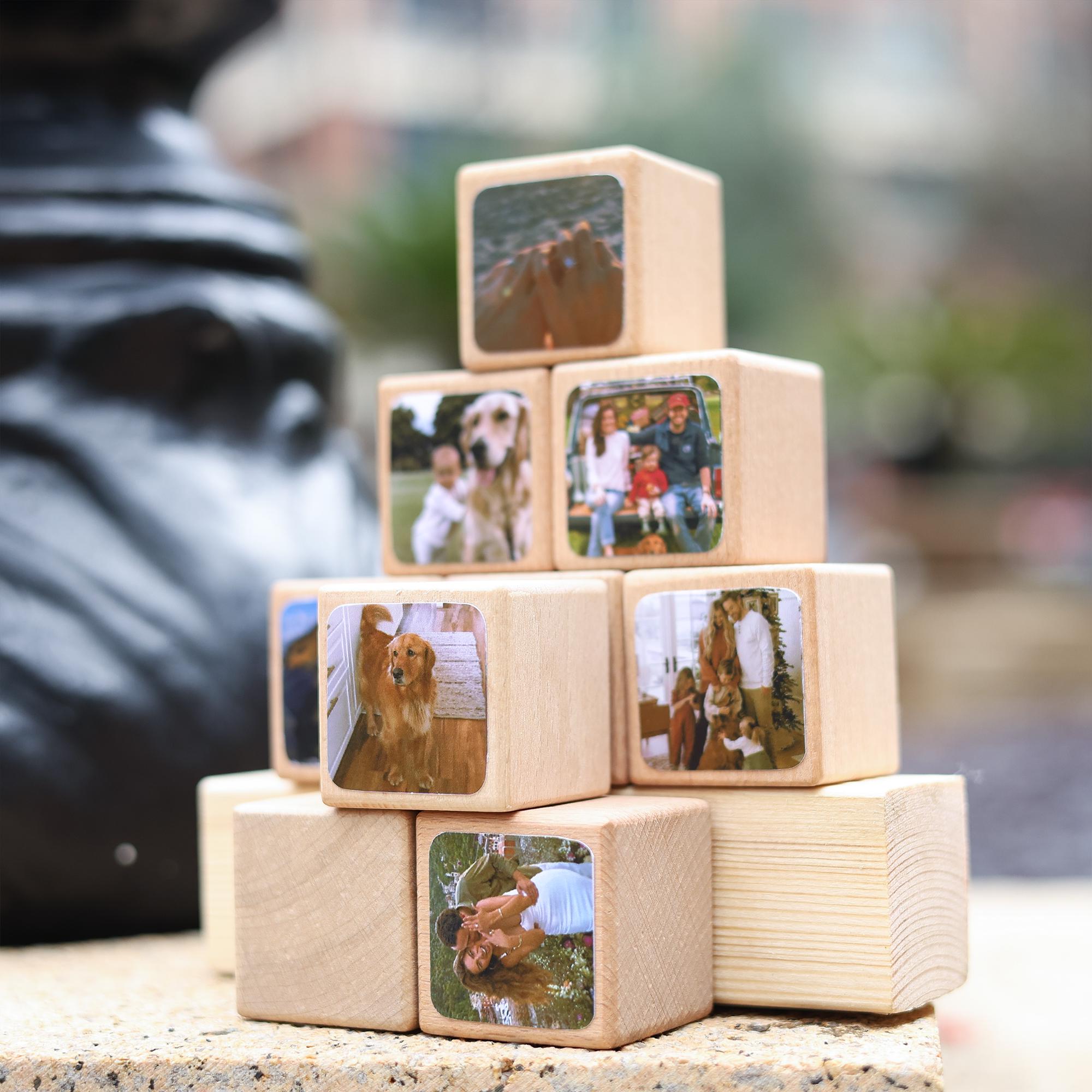 Personalized Wooden Photo Blocks,custom Picture Building Block,picture ...