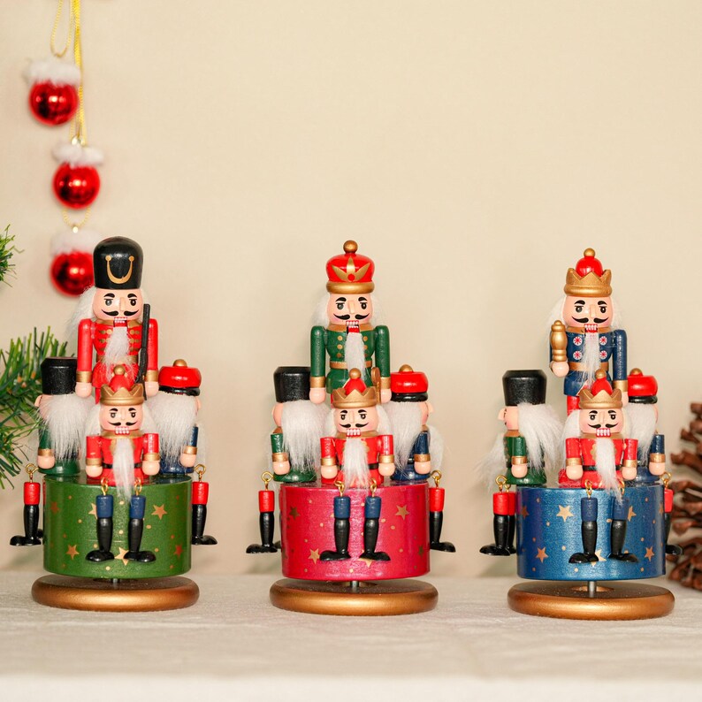 Personalized Wooden Nutcracker Music Box, Custom Engraved Music Box ...