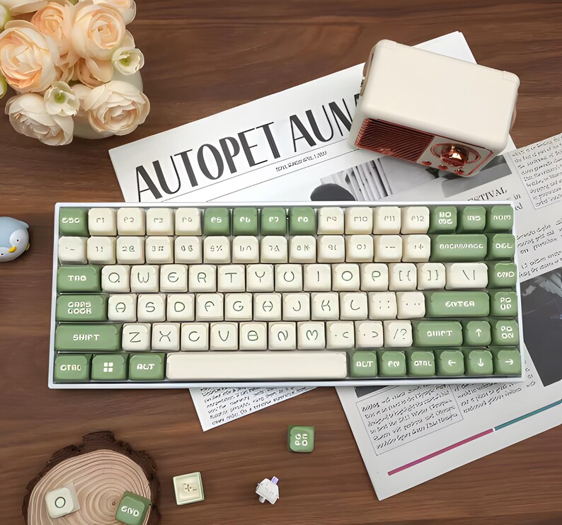 Handmade Artisan Bear-themed Keycap Set – 122 Keys | OEM Profile ...