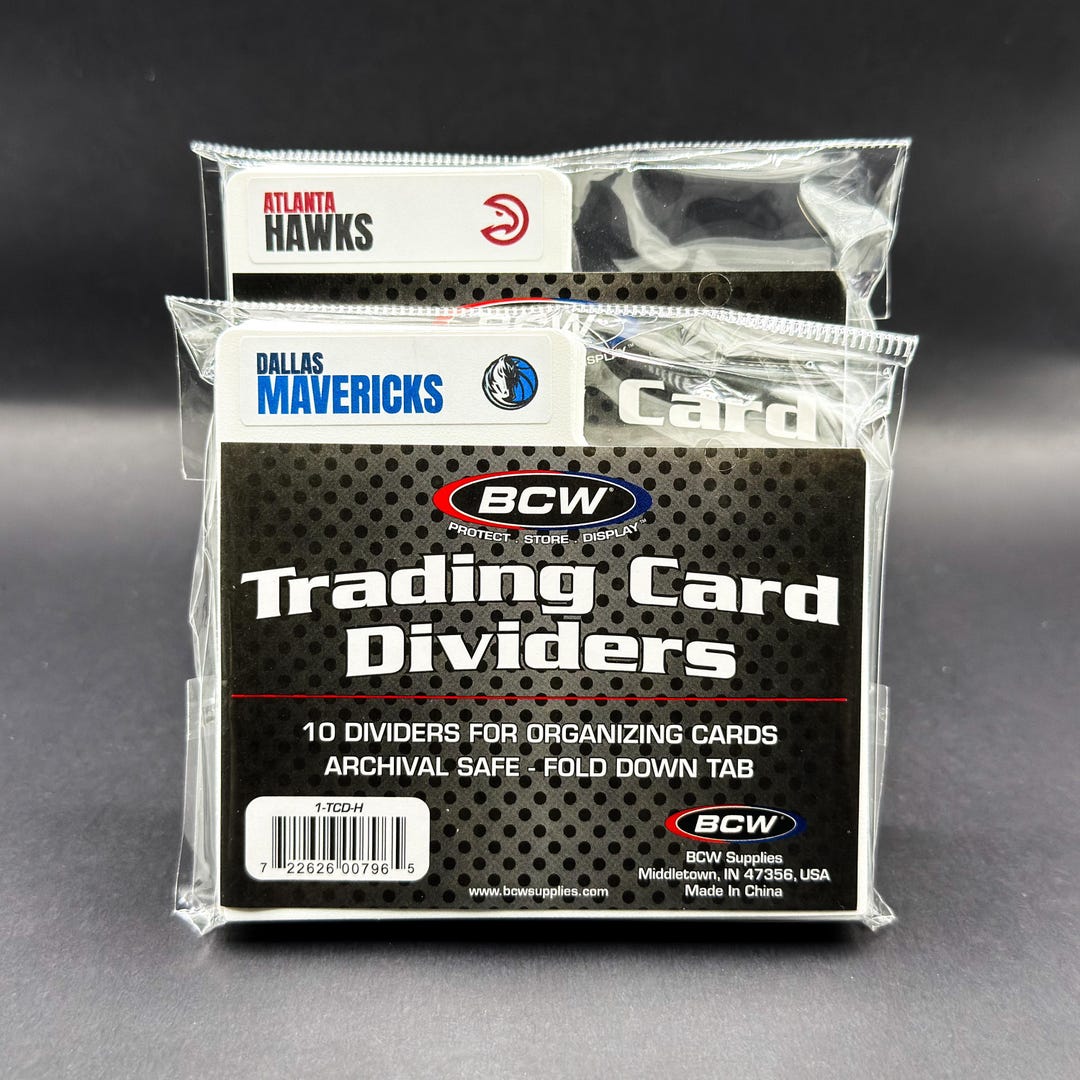 BCW Horizontal Trading Card Dividers With 30 Custom NBA Team Labels - Etsy