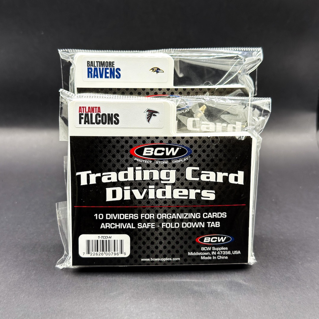 BCW Horizontal Trading Card Dividers With 32 Custom NFL Team Labels - Etsy