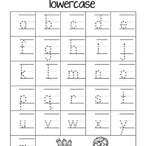Alphabet Tracing Worksheets | Handwriting Practice (digital Download ...