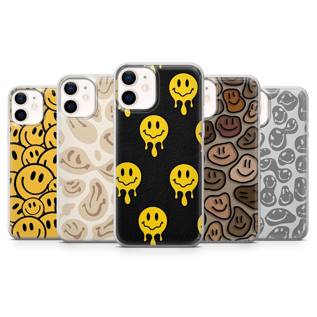 Smiley Phone Case Trippy Design, Melting, Neutral Cover for iPhone 17 ...