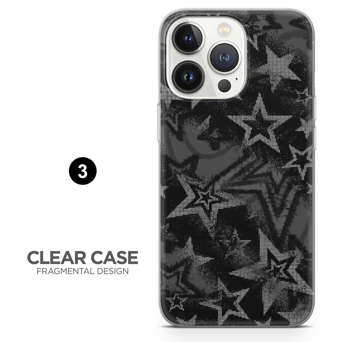 Grunge Phone Case Star Dark Red Cover for iPhone 17, 16, 15, 14, 13, 12 ...