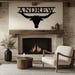 Longhorn Metal Wall Art - Personalized Ranch Sign - Western Home Decor ...