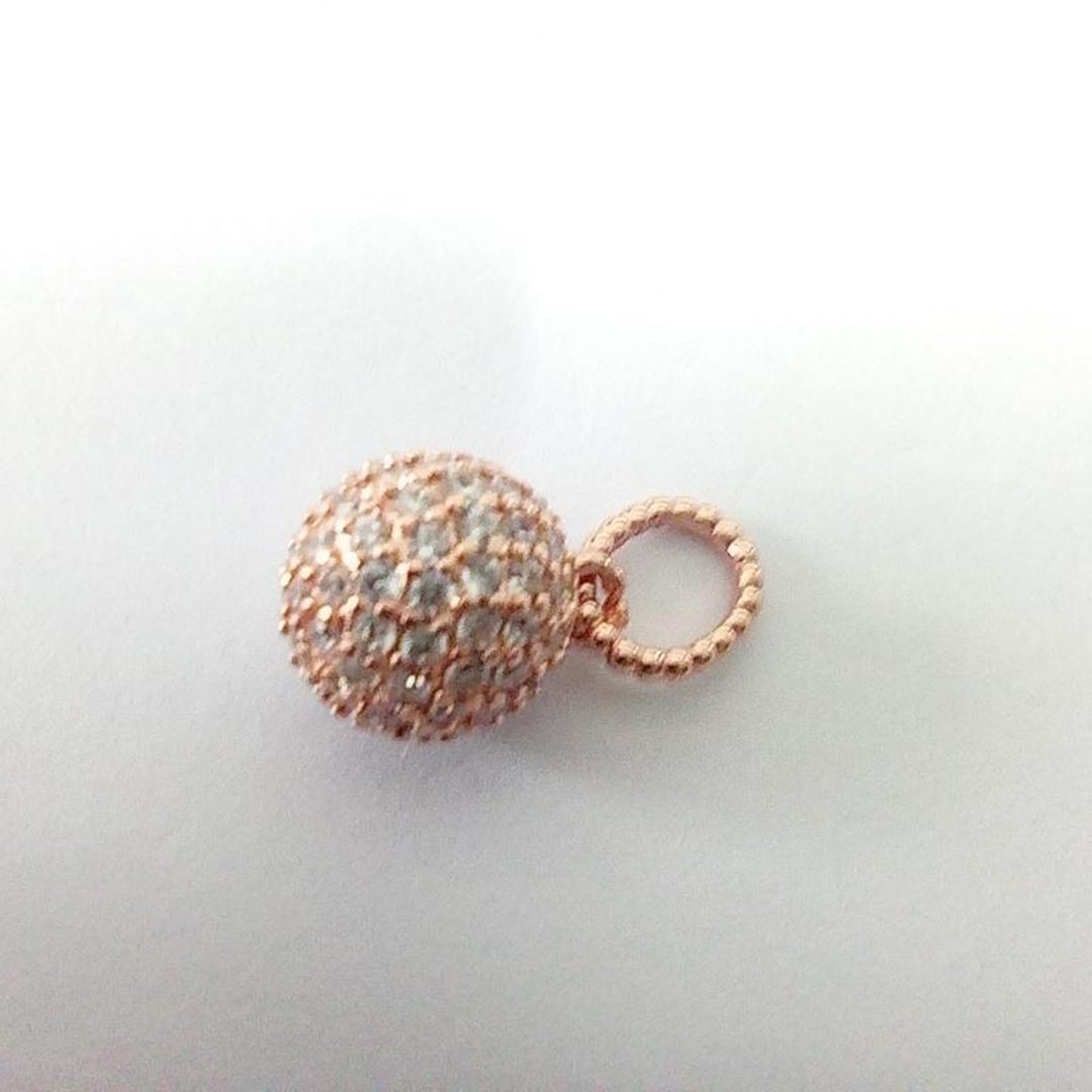 PANDORA 925 Sparkle Pave Ball Pendant Charm - Etsy
