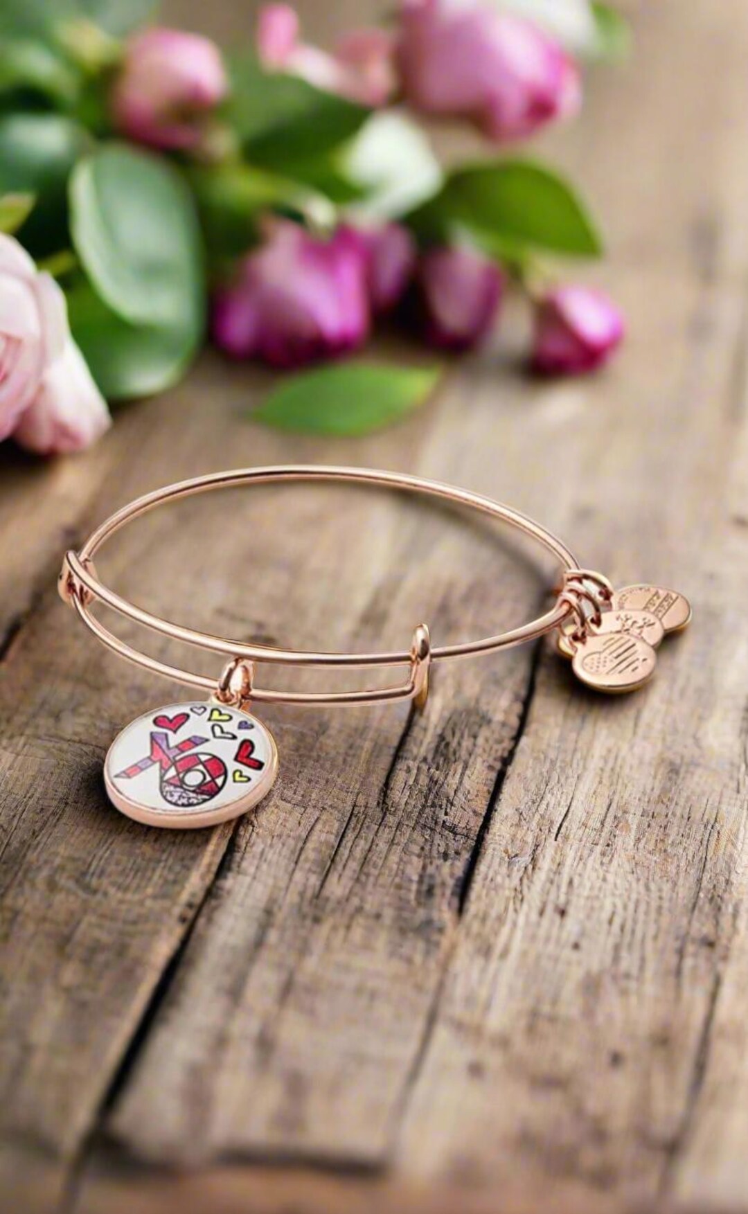 Alex and Ani - XO Signature Charm Bangle Bracelet by Britto - Etsy
