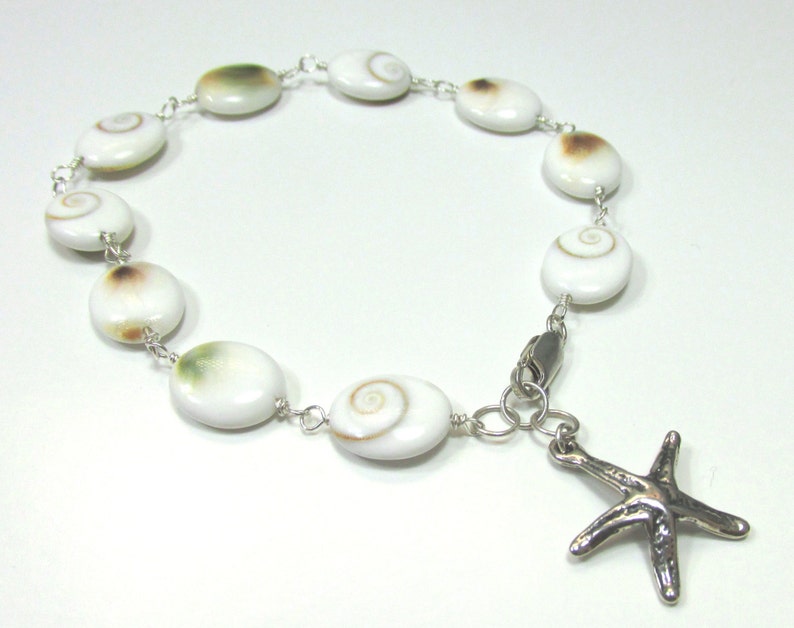 Spirits Eye Sea Shell With Star Fish in Sterling Silver - Etsy