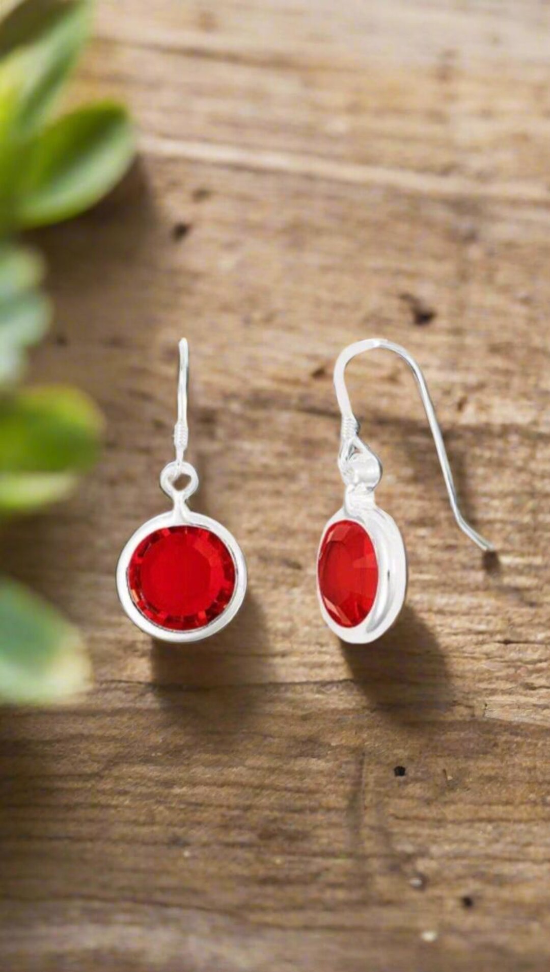 Alex and Ani - July Birthstone, Siam Swarovski Crystal Pierced Earrings ...