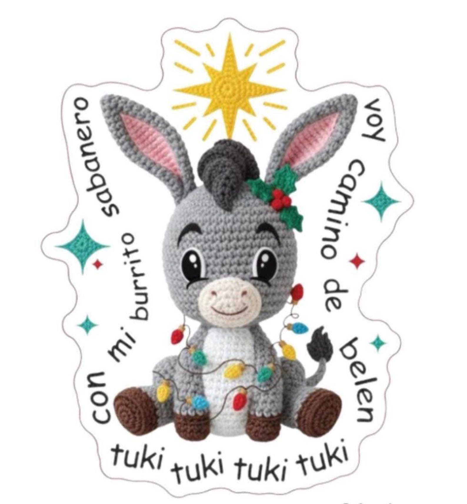 Mi Burrito Tuki Tuki Sticker - Etsy