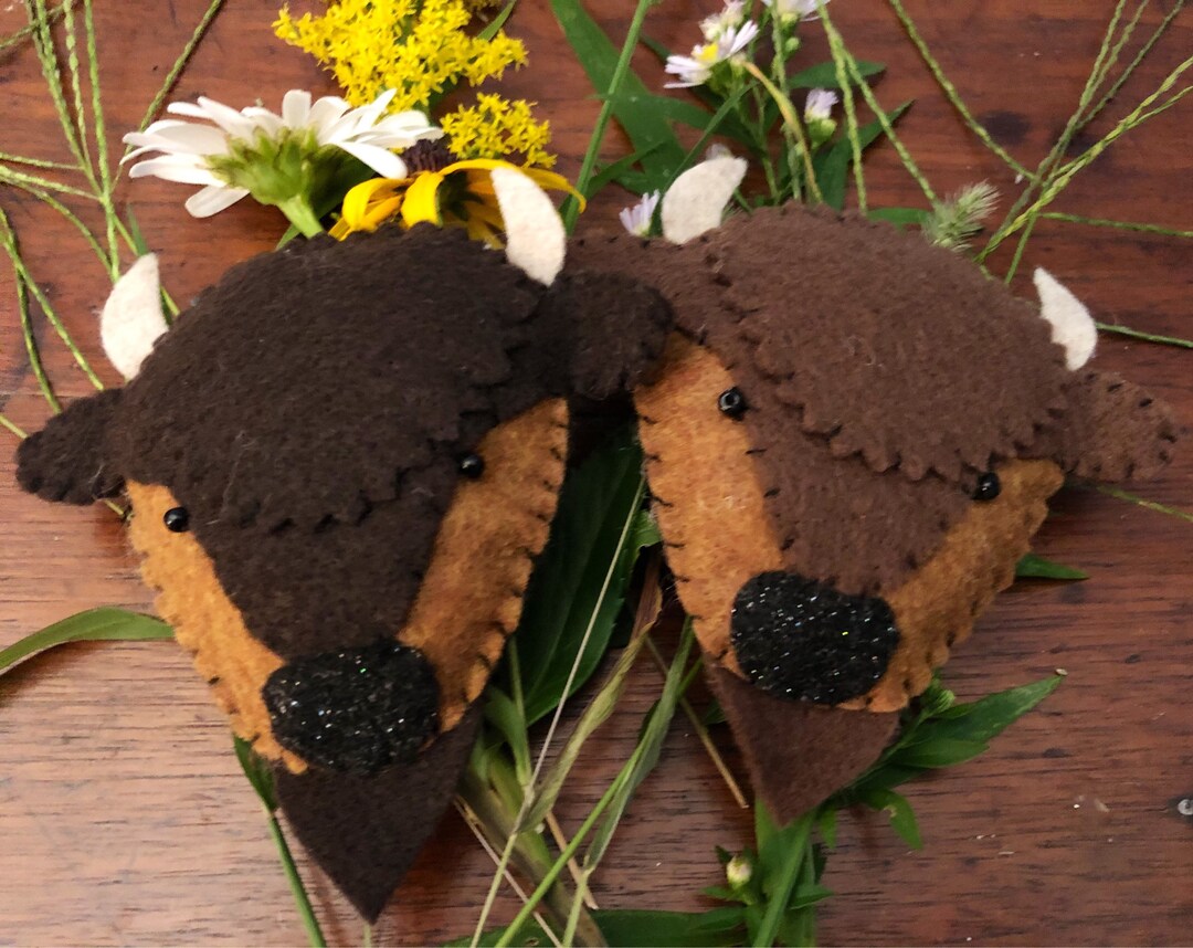 Bison or Buffalo Felt Ornament - Etsy