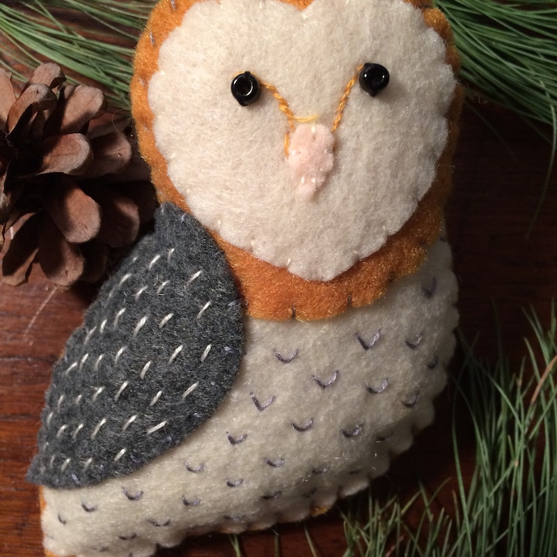 Felt Owl Ornament - Etsy