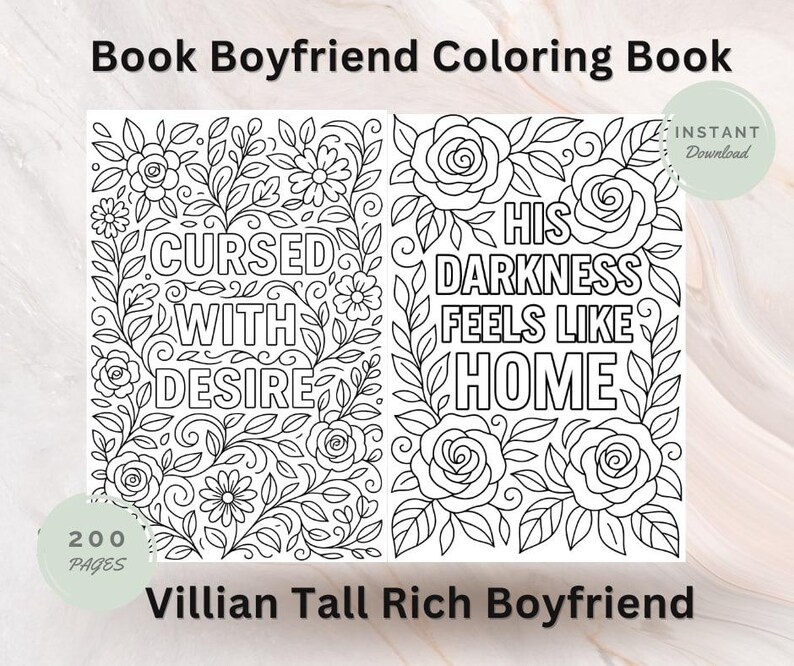 200 Spicy Coloring Pages, Book Boyfriend, Adult Coloring Sheets ...