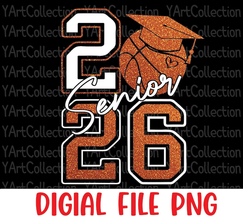 Basketball Senior 2026 PNG, Graduation Class (digital Download) - Etsy