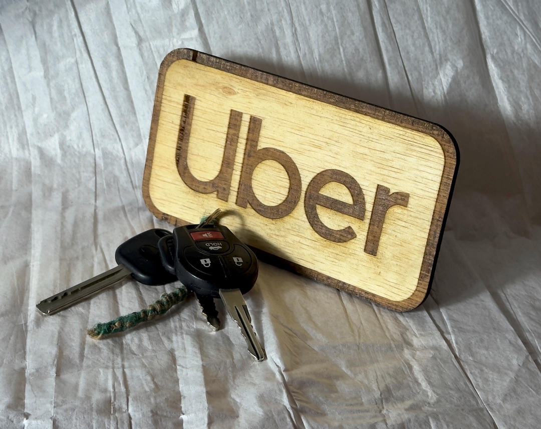 Pine Wood Uber Placard, Car Sign - Etsy