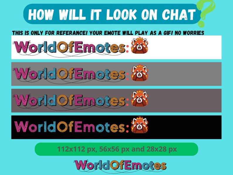 Angry Red Panda Animated Emote for Streamers, Panda on Fire GIF for ...