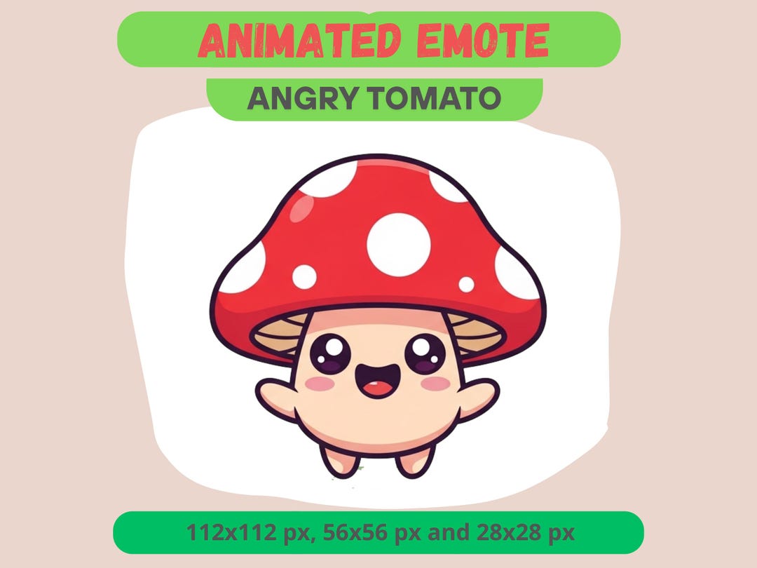 Animated Mushroom Dance Emote for Streamers, Kawaii Dancing Fungus GIF ...