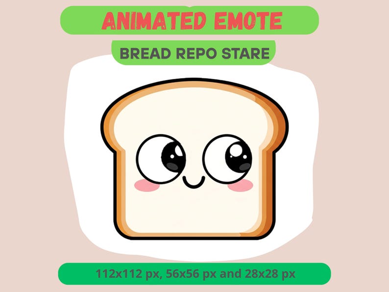 REPO Stare Animated Emote for Streamers, Bread GIF for Kick, Discord ...