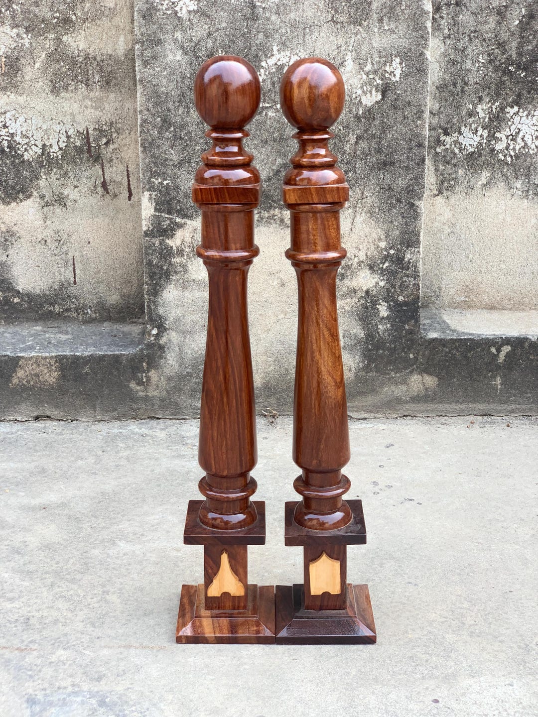 Masonic Regalia Wooden Columns Pair Senior Warden and Junior Warden ...