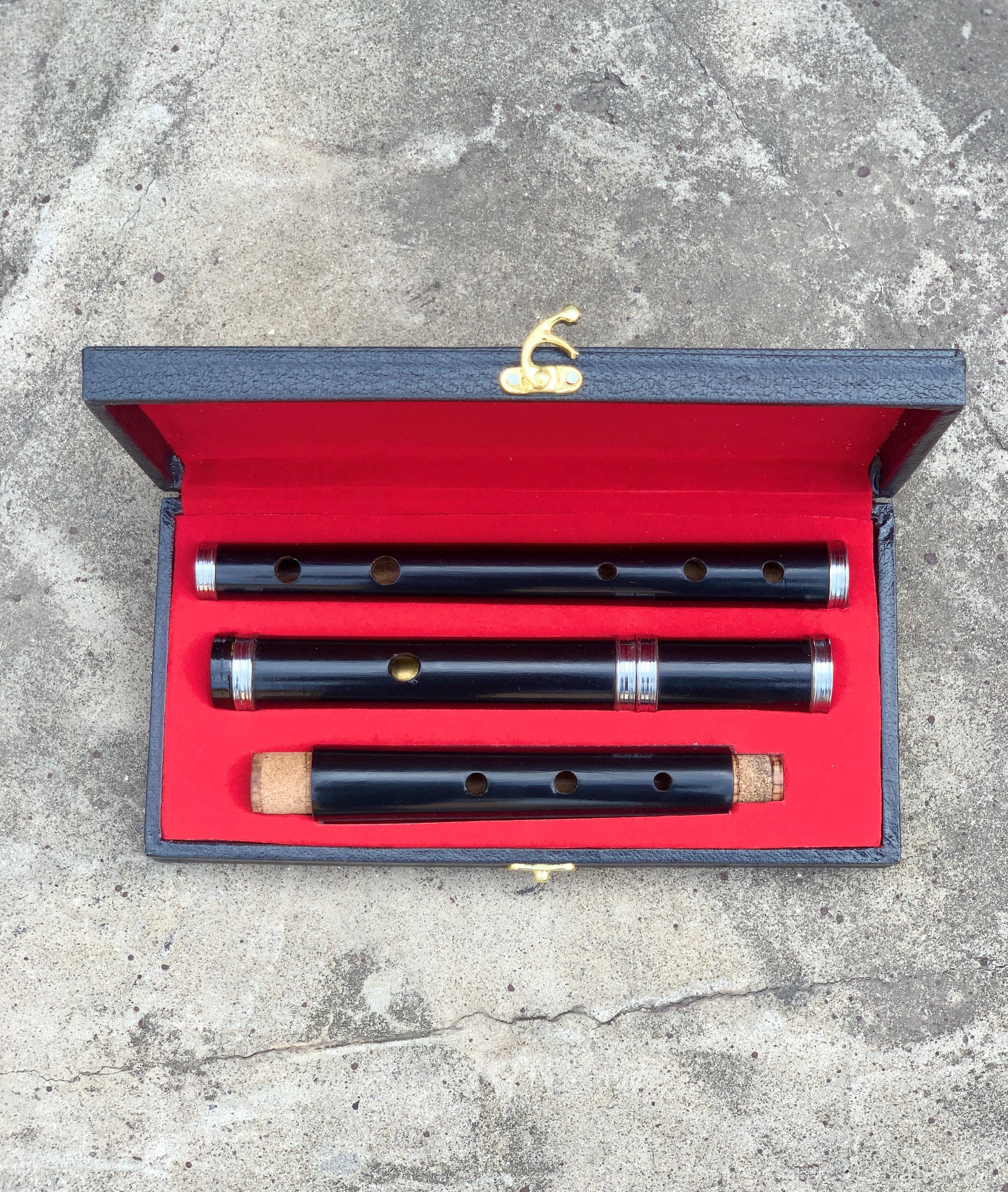 Traditional Irish Black 4 Part Flute Rosewood Musical Instruments With ...