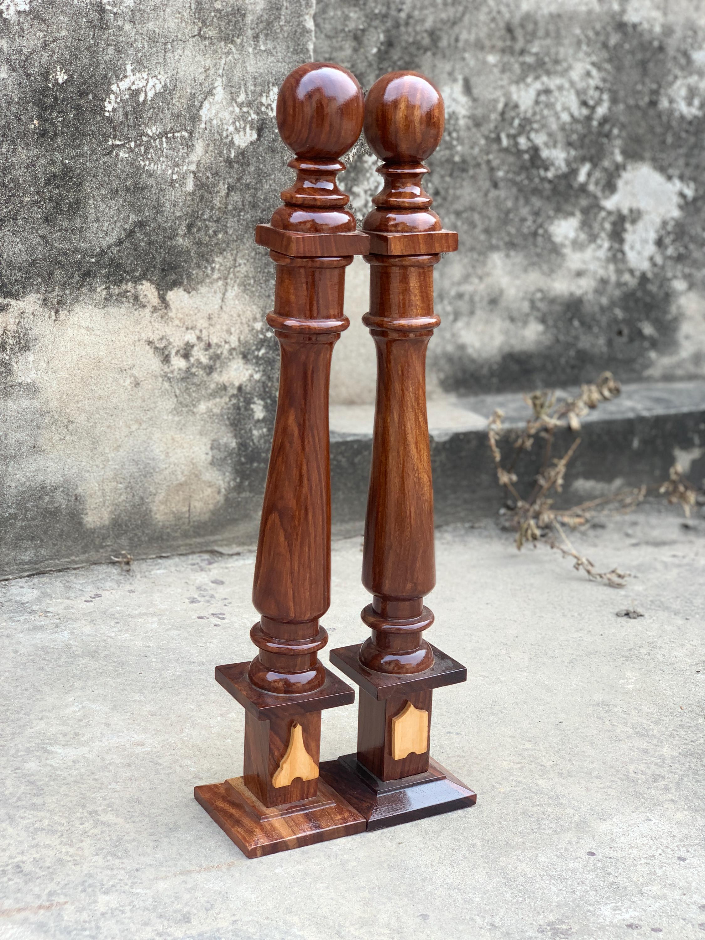 Masonic Regalia Wooden Columns Pair Senior Warden and Junior Warden ...