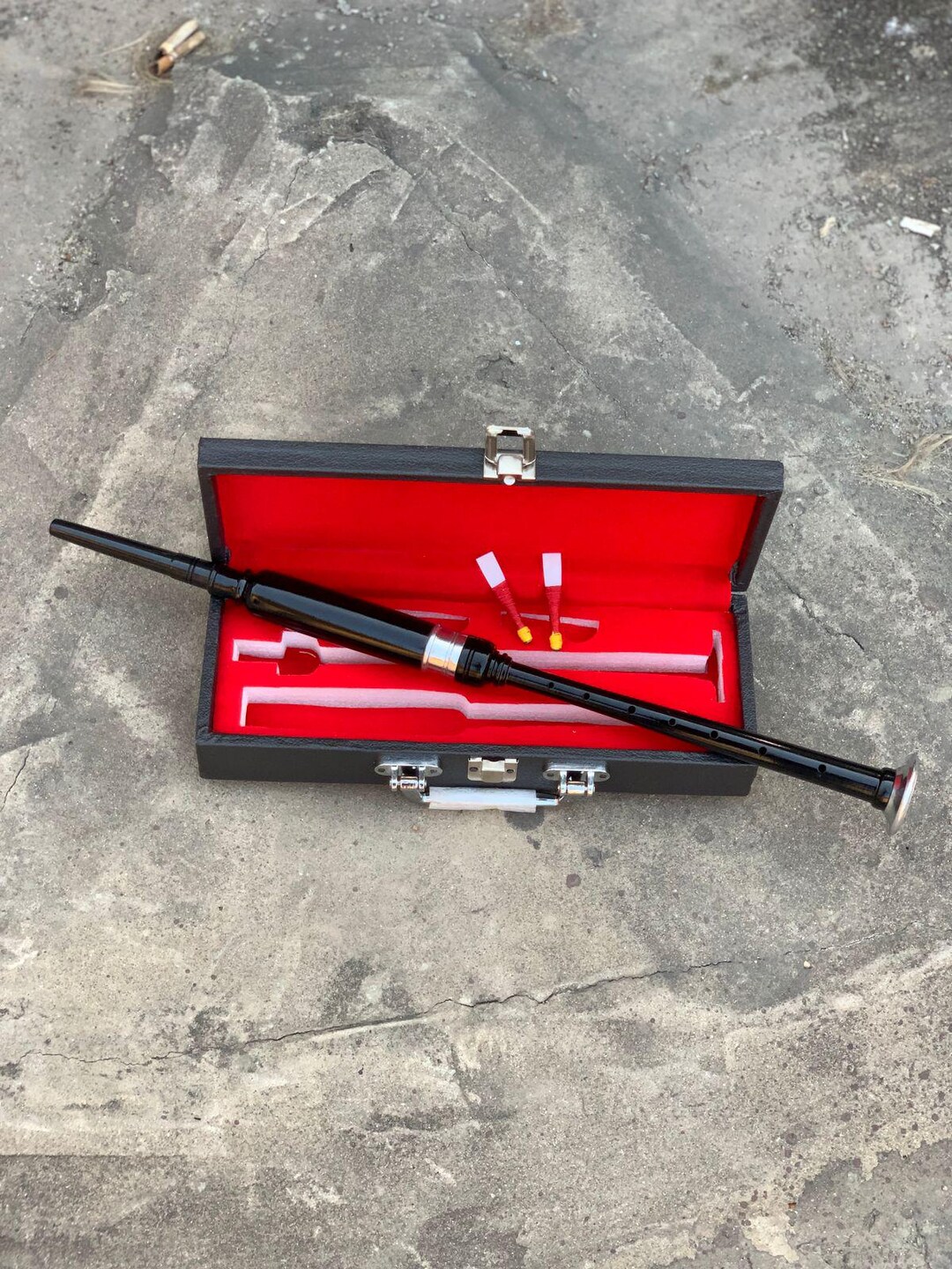 Traditional Irish Rosewood Black Bagpipe Practice Chanter Wooden ...