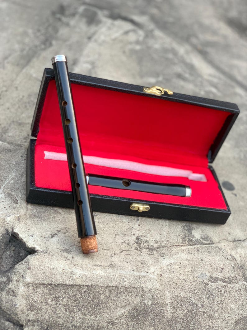 Traditional Irish Black 2 Part Flute Rosewood Musical Instruments With ...