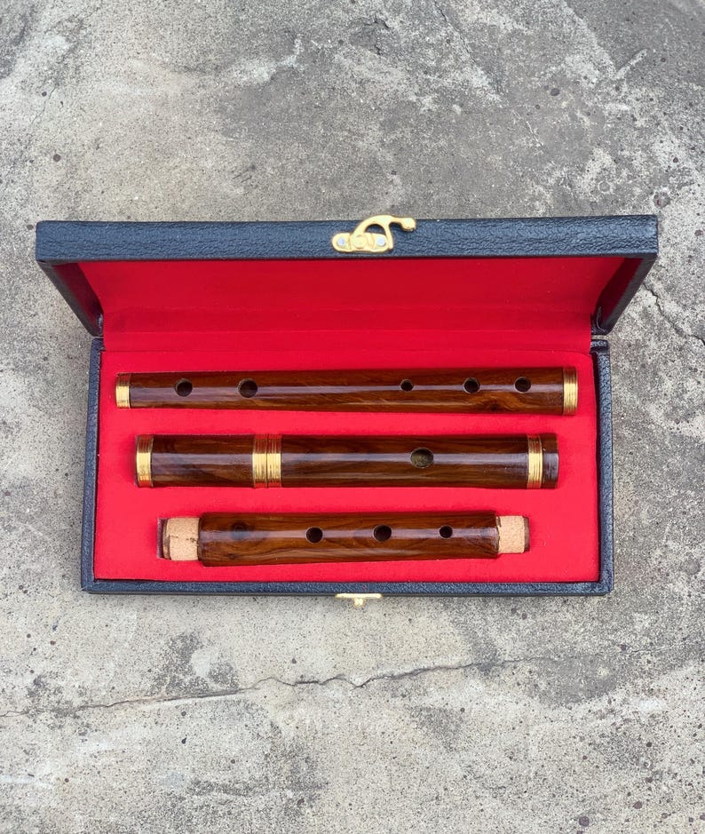 Traditional Irish Rosewood 4 Part Flute Size 26” Wooden Musical ...