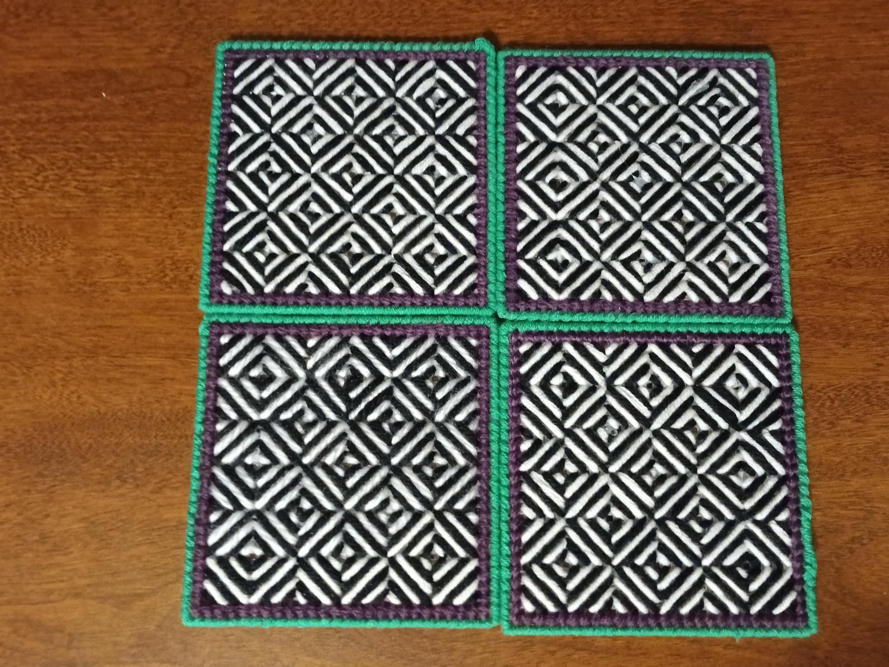 Plastic Canvas Coasters MADE TO ORDER - Etsy