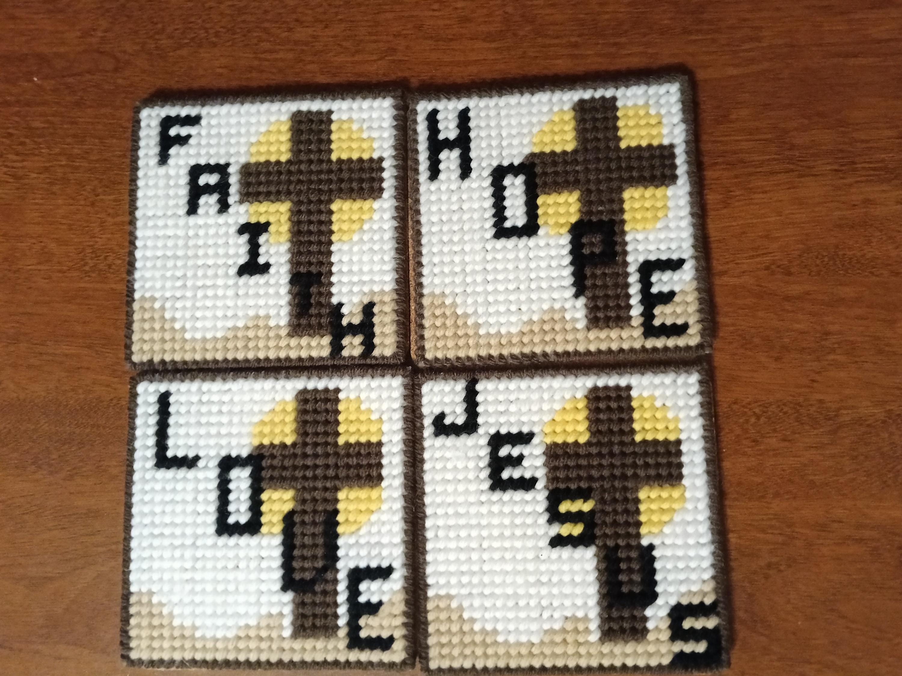 Plastic Canvas Coasters MADE TO ORDER - Etsy