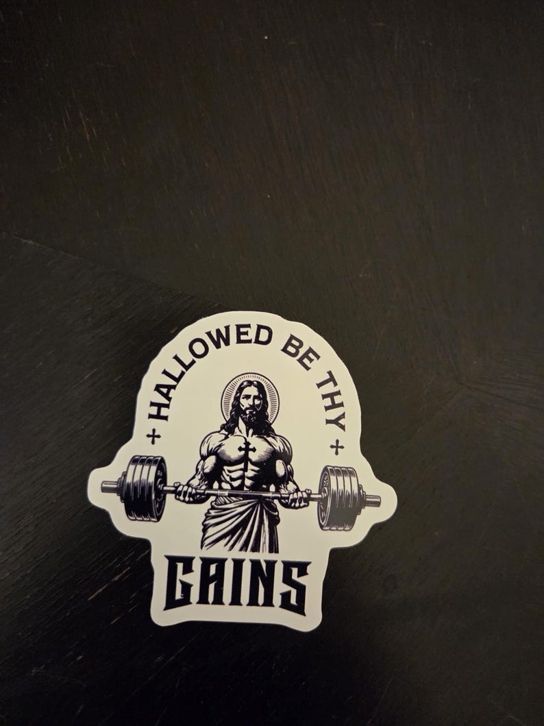 Gym Stickers | Jesus Stickers | Laptop Stickers | Water Bottle Stickers ...