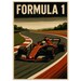 Vintage Formula 1 Poster – Retro F1 Car Racing Print | A4 Motorsport ...