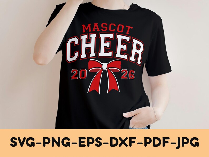 Mascot Cheer 2026 Svg Png, Cheerleading Svg, Cheerleader Svg, Cheer Mom ...