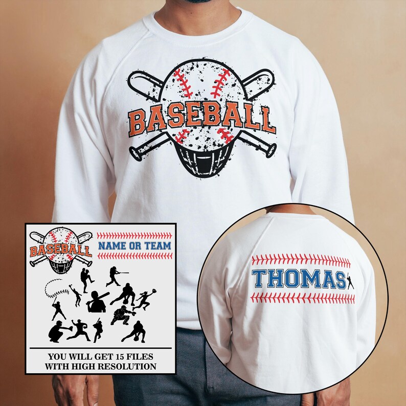 Baseball SVG PNG, Baseball Team Template Eps, Silhouette Baseball ...