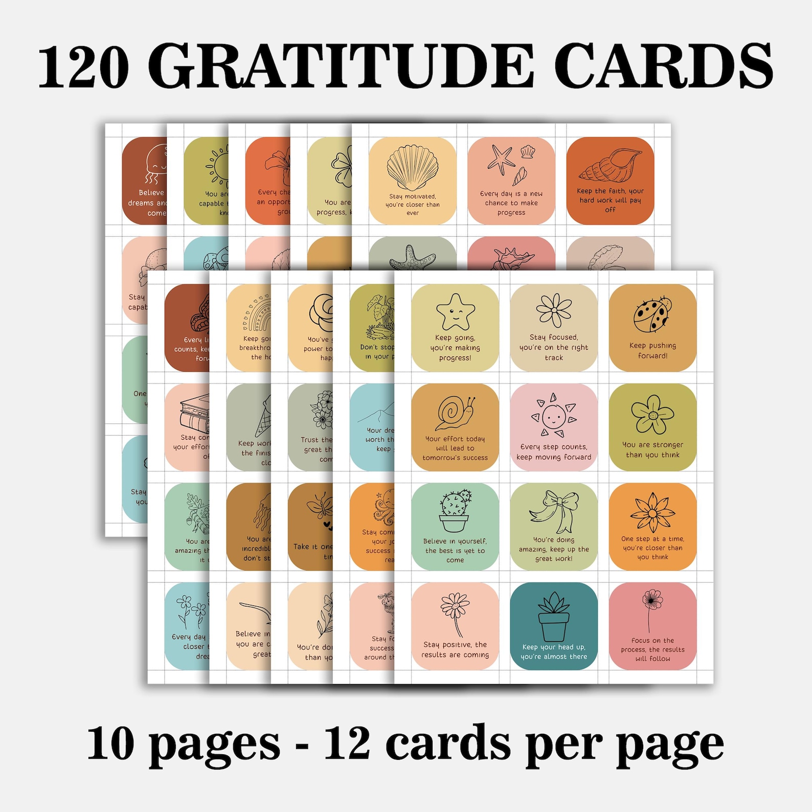 Gratitude Cards for Work, Encouragement Cards for Employees, Coworkers ...